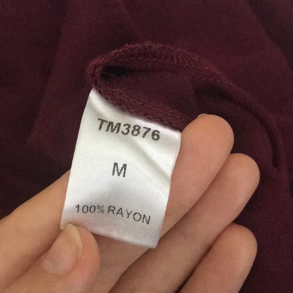 THML | Dresses | Thml Embroidered Burgundy Dress | Poshmark